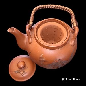 Japan | Kitchen | Vintage Japanese Terracotta Red Ware Teapot Hand ...